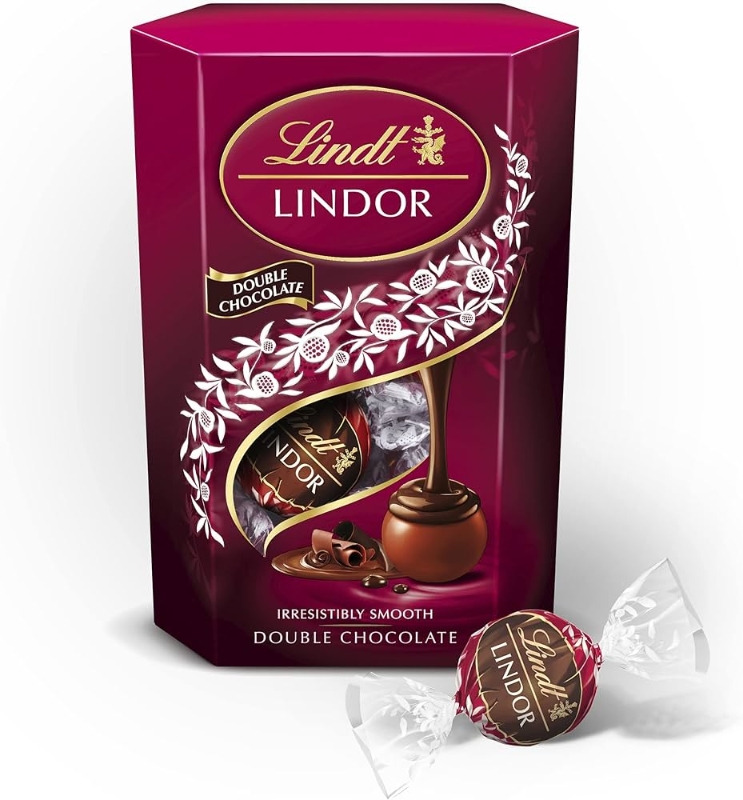 Lindt Double chocolate Truffles box 200g buy online or call 0121 475 5884